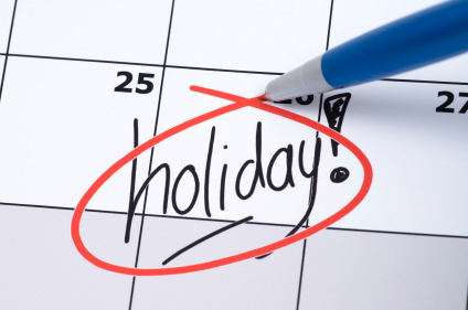 Public Holidays and Otherwise Working Days